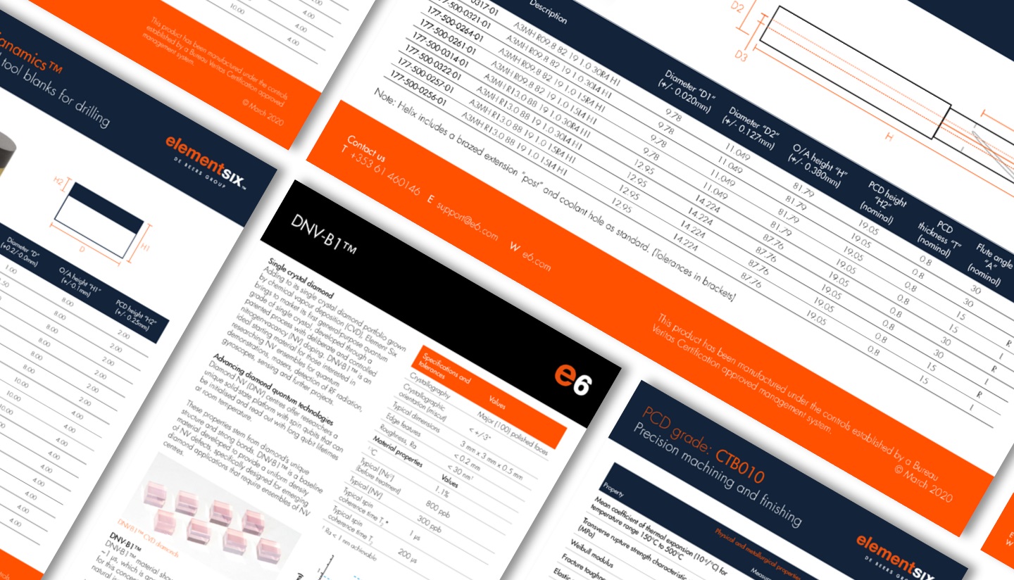 DATENBLÄTTER - Element Six